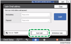 Logging in as a Temporary Guest User | User Guide