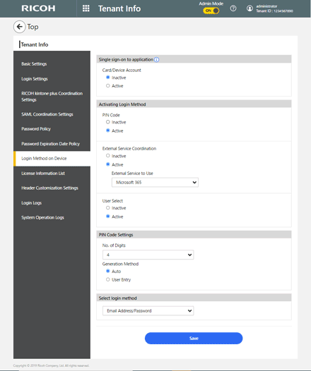 Specifying the Authentication Type | User Guide